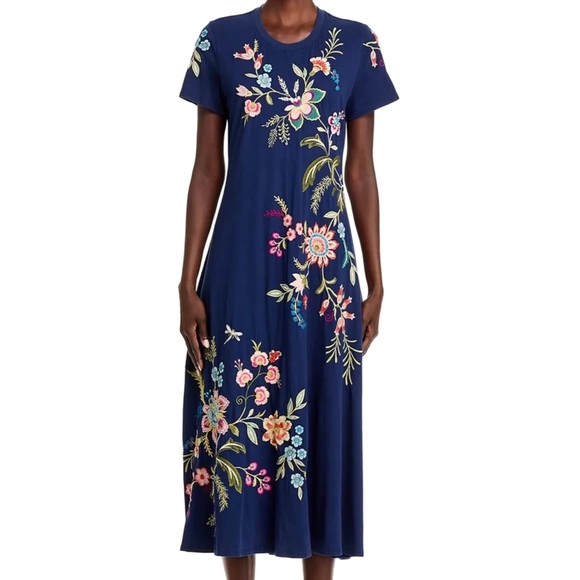 Johnny Was | Dresses | Authentic Johnny Was Juliana Crewneck Floral ...